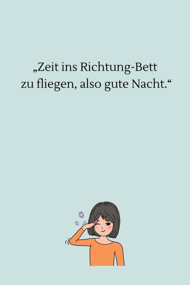 Kurz und witzig — „Gute Nacht“ mit lustigen Sprüchen sagen